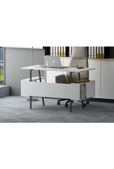 Lagomood Inori Ofis Masası Beyaz