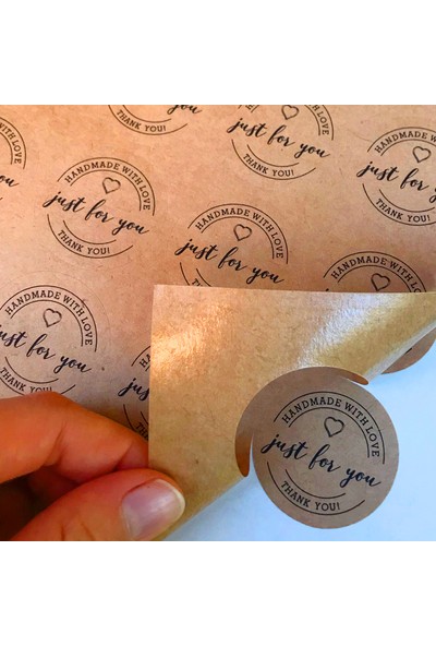 Dekorden Kraft Sticker, 4x4 Cm. 48 Adet