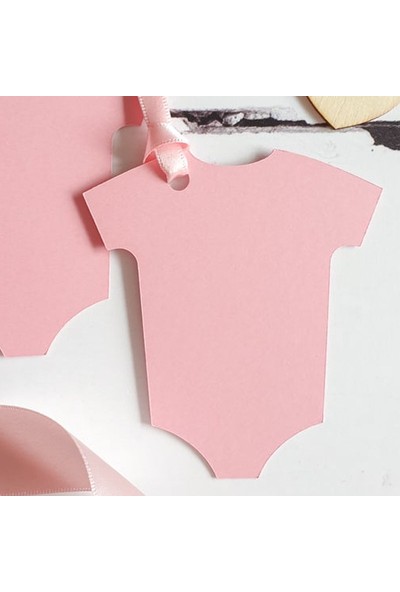 Dekorden Kız Bebek Boş Hediye Etiketi