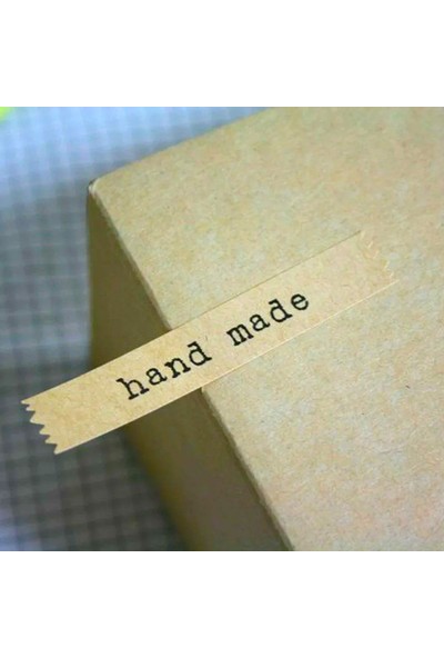 Dekorden Hand Made Sticket, Kraft 100 Adet Dekorden Hand Made Sticket, Kraft 100 Adet