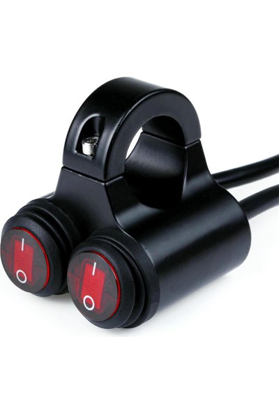 Knmaster Motosiklet Sis Farı Ikili Körüklü Metal Aç Kapa Düğmesi Knmaster Motosiklet Sis Farı Ikili Körüklü Metal Aç Kapa Düğmesi