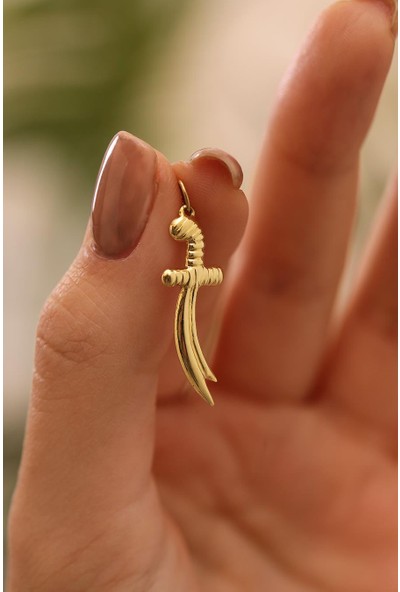 Milet Kuyumculuk 14AYAR Altın Zülfikar Kolye Ucu Milet Kuyumculuk 14AYAR Altın Zülfikar Kolye Ucu