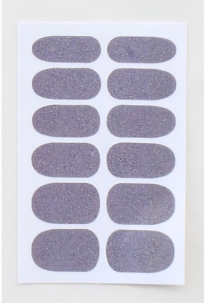 Takıştır Gri Renkli Tırnak Sticker