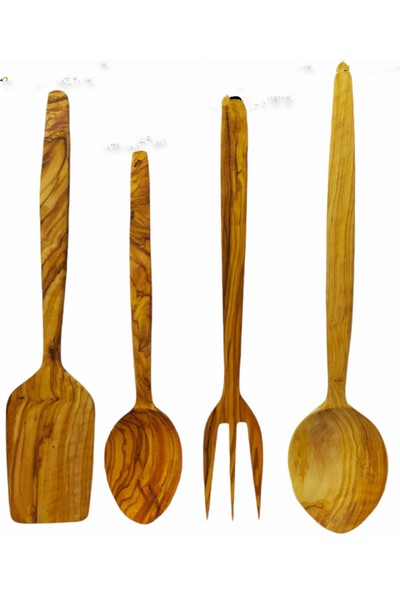 Naturalife Labs Zeytin El Yapımı Kaşık Seti , Tahta Kaşık , Spatula , Çatal , Ahşap Mutfak Seti 4 Parça Naturalife Labs Zeytin El Yapımı Kaşık Seti , Tahta Kaşık , Spatula , Çatal , Ahşap Mutfak Seti 4 Parça