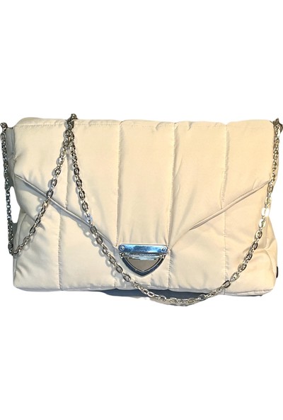 Nuggita Kadın Çanta - Mini Zincirli - Su Geçirmez Puf Kumaş - Taş Nuggita Kadın Çanta - Mini Zincirli - Su Geçirmez Puf Kumaş - Taş