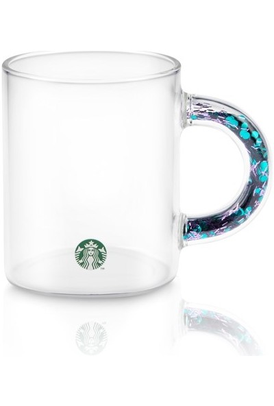 Starbucks Starbucks® Mavi Simli Kulplu Cam Kupa 355ML - 11125812