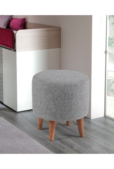 Azzor Decor Viola Ahşap Ayaklı 40 x 40 x 42 cm Puf