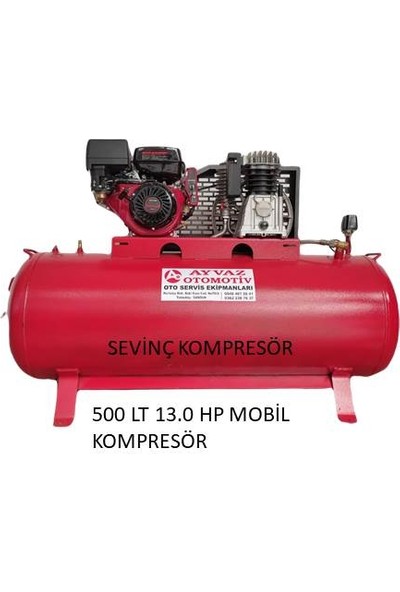 Sevinç Kompresör Mobil 500 Lt 13 Hp 12 Bar Sevinç Kompresör Mobil 500 Lt 13 Hp 12 Bar