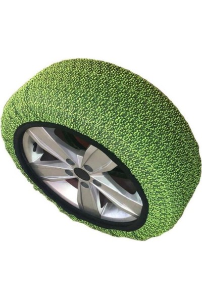 Mavi Tuning 13 Jant Oto Kar Çorabı Yeşil Siyah (Fosforlu)