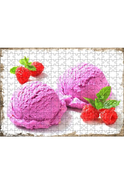 Tablomega Ahşap Mdf Puzzle Yapboz Ahududu Dondurma 255 Parça 35*50 cm