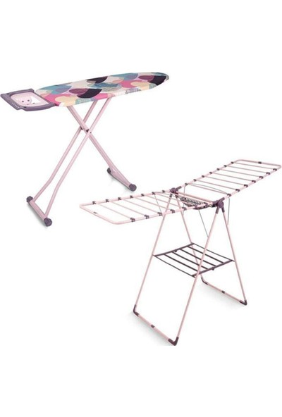 Perilla Silvia Ütü Masası ve Ironika Kalın Borulu Kurutmalık Set