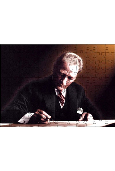 Tablomega Ahşap Mdf Puzzle Yapboz Mustafa Kemal Atatürk 120 Parça 25*35 cm Tablomega Ahşap Mdf Puzzle Yapboz Mustafa Kemal Atatürk 120 Parça 25*35 cm