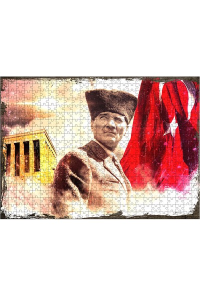 Tablomega Ahşap Mdf Puzzle Yapboz Anıtkabir ve Mustafa Kemal Atatürk 500 Parça 50*70 cm Tablomega Ahşap Mdf Puzzle Yapboz Anıtkabir ve Mustafa Kemal Atatürk 500 Parça 50*70 cm