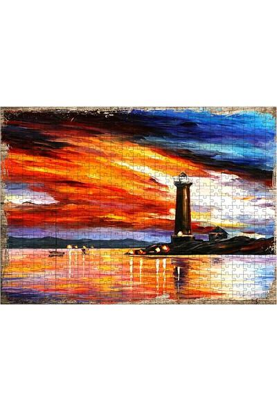 Tablomega Ahşap Mdf Puzzle Yapboz Deniz Feneri 500 Parça 50*70 cm Tablomega Ahşap Mdf Puzzle Yapboz Deniz Feneri 500 Parça 50*70 cm