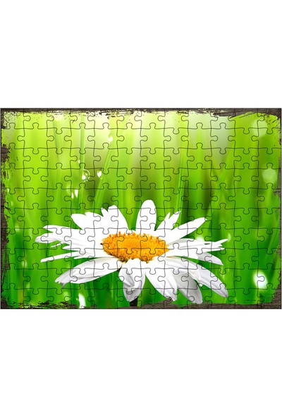 Tablomega Ahşap Mdf Puzzle Yapboz Yalnız Papatya 120 Parça 25*35 cm