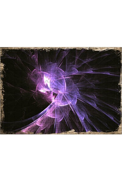 Tablomega Ahşap Mdf Puzzle Yapboz Mor Renk Dalgalanması 255 Parça 35*50 cm