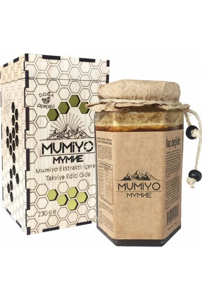 Mumiyo Bitkisel Karışım Tahta Kutu 230 gr Mumiyo Bitkisel Karışım Tahta Kutu 230 gr