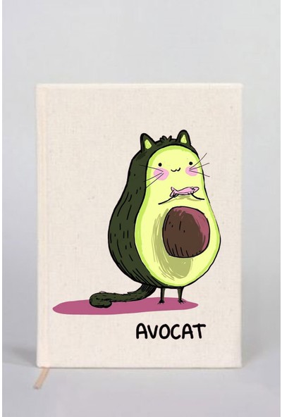 Tişört Kadıköy Kanvas Kapaklı Çizgisiz Not Defteri