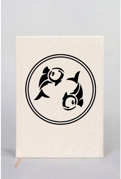 Tişört Kadıköy Kanvas Kapaklı Çizgisiz Not Defteri