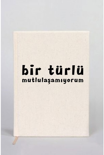 Tişört Kadıköy Kanvas Kapaklı Çizgisiz Not Defteri