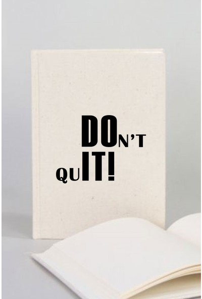 Tişört Kadıköy Kanvas Kapaklı Çizgisiz Not Defteri