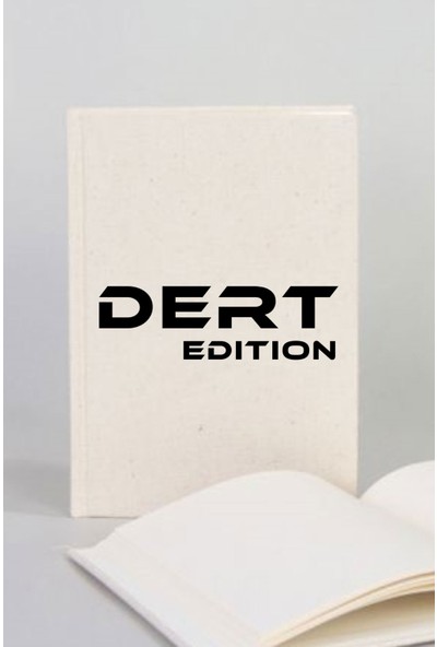 Tişört Kadıköy Kanvas Kapaklı Çizgisiz Not Defteri