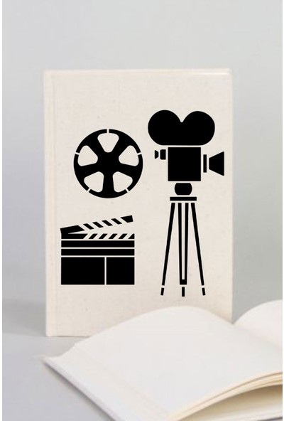 Tişört Kadıköy Kanvas Kapaklı Çizgisiz Not Defteri