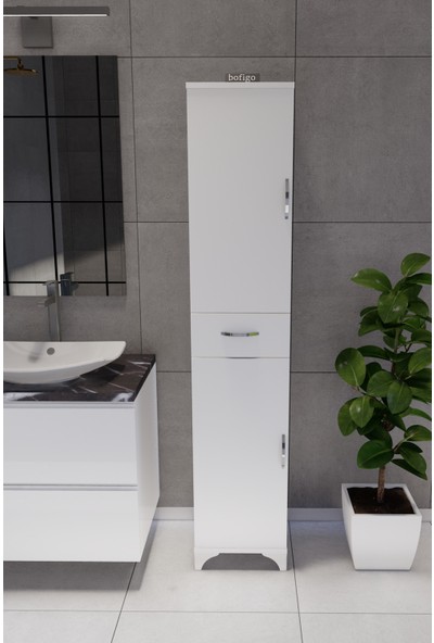 Bofigo Çekmeceli Çok Amaçlı Dolap Çok Amaçlı Mutfak Dolabı Banyo Dolabı Beyaz Bofigo Çekmeceli Çok Amaçlı Dolap Çok Amaçlı Mutfak Dolabı Banyo Dolabı Beyaz