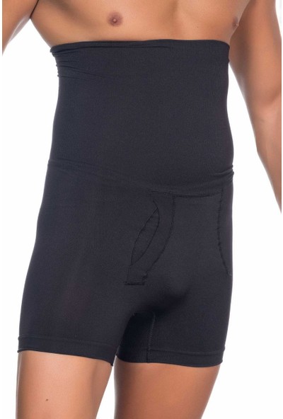 Emay Siyah Emay E1005 Erkek Yüksek Bel Double Boxer Korse Emay Siyah Emay E1005 Erkek Yüksek Bel Double Boxer Korse