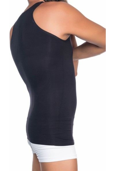 Emay Siyah Emay E1002 U Yaka Erkek Korse Atlet Emay Siyah Emay E1002 U Yaka Erkek Korse Atlet