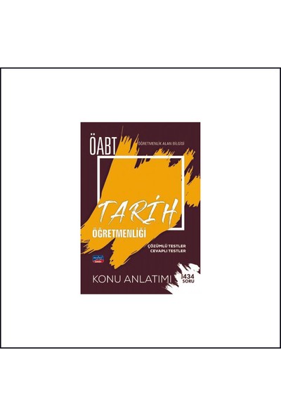 Nobel Akademik Yayıncılık Öabt 2022 Tarih Öğretmenliği Konu Anlatımlı / Nobel