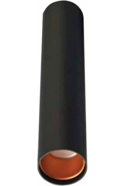 Ack AH12-04571 GU10 Turuncu Reflektör Siyah Kasa Sıva Üstü Armatür