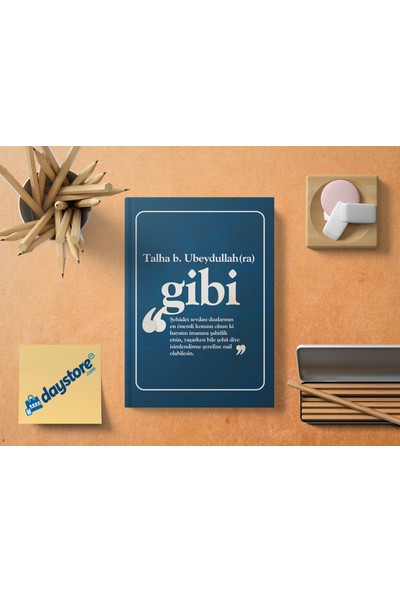 Day Store Talha B. Ubeydullah (Ra) Gibi Karton Kapak Defter Day Store Talha B. Ubeydullah (Ra) Gibi Karton Kapak Defter