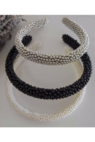 Elvin Aksesuar Boncuklu 3'lü Taç Seti