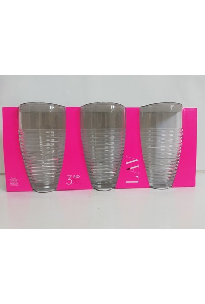 Lav Meşrubat Bardağı RİO380 3'lü