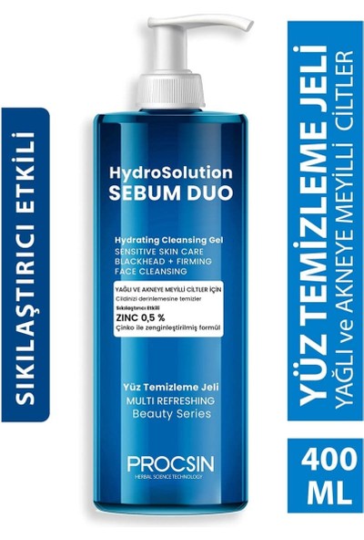 PROCSIN Hydrosolution Yüz Temizleme Jeli 400 ml