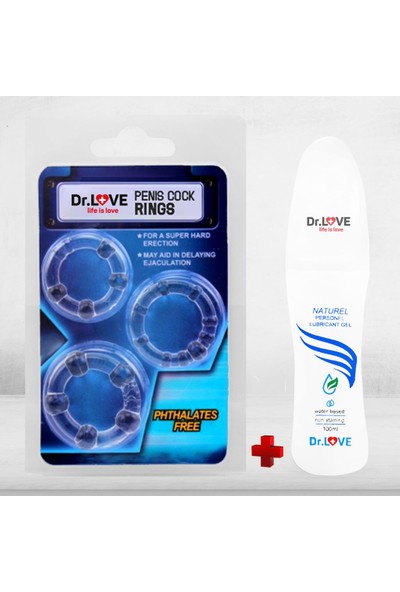 Drlove Penis Halkası,penis Yüzüğü Seti + Drlove Kayganlaştırıcı