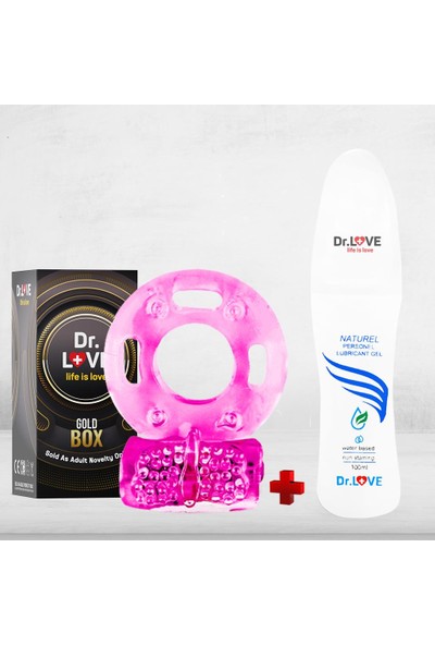 Drlove Güçlü Titreşimli Penis Halkası + Drlove Kayganlaştırıcı Drlove Güçlü Titreşimli Penis Halkası + Drlove Kayganlaştırıcı