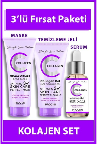 PROCSIN Gözenek Sıkılaştırıcı Kolajen Seti
