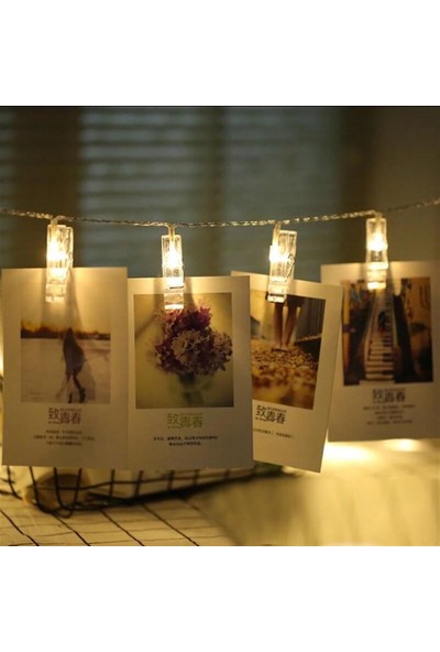 Hilall Shop 10'lu Mandallı LED Işık Dekoratif LED Aydınlatma Hilall Shop 10'lu Mandallı LED Işık Dekoratif LED Aydınlatma