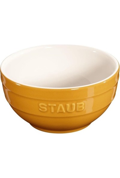 Staub 405118160 Seramik Kase Yuvarlak 14CM Hardal