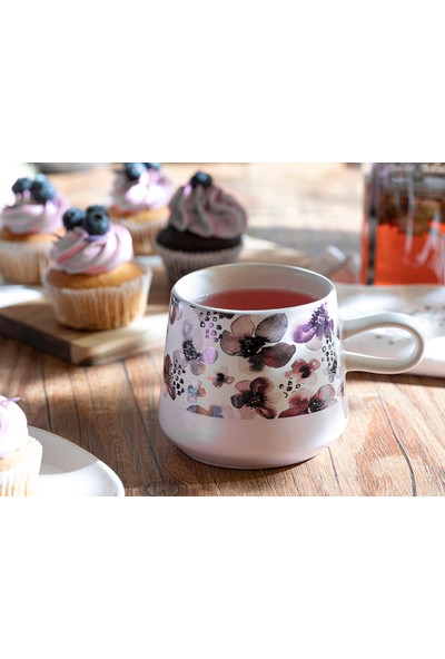 English Home Cecilia Stoneware Kupa 350 ml Pembe