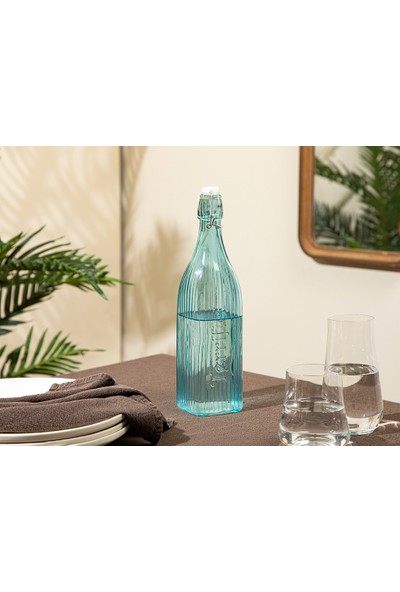 English Home Colorist Cam Saklama Şişe 1000 ml Mavi English Home Colorist Cam Saklama Şişe 1000 ml Mavi