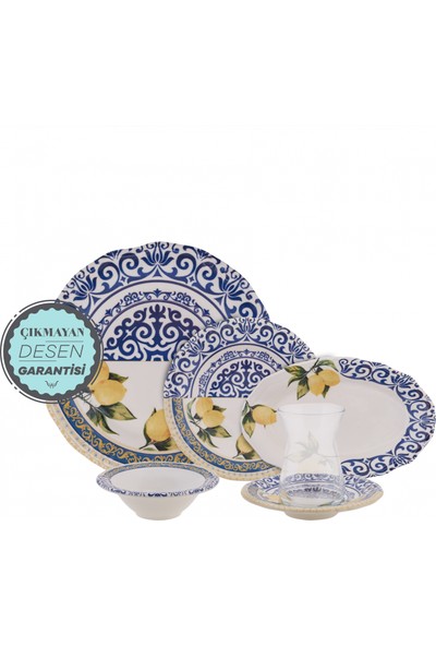 Karaca Lemon 26 Parça 6 Kişilik Kahvaltı/Servis Takımı