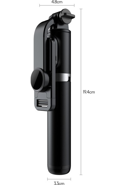 Top Geek Çok Fonksiyonlu Kablosuz Bt Selfie Çubuğu 103CM (Yurt Dışından)