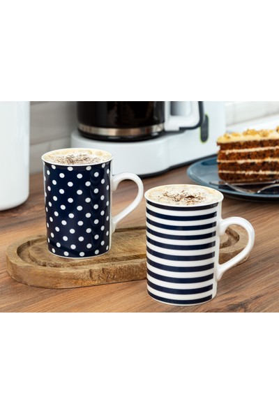 Madame Coco Maena Neuse 2'li Kupa Seti - Mavi 225 ml Madame Coco Maena Neuse 2'li Kupa Seti - Mavi 225 ml