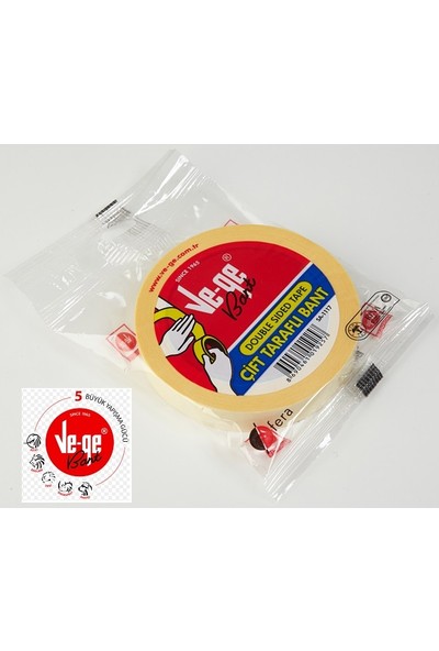 Ve-Ge Çift Taraflı Bant 24 mm x 25 mt