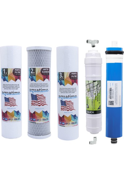 Aquatime Su Arıtma Cihazı Filtresi 5li Filtre Seti