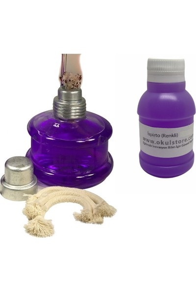 Okul Store Ispirto Ocağı Mini Set Laboratuvar Isıtma Seti - 3 Parça Okul Store Ispirto Ocağı Mini Set Laboratuvar Isıtma Seti - 3 Parça