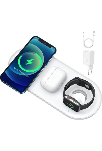 Joyroom JR-A27 3'ü 1 Arada Manyetik Şarj Istasyonu Joyroom JR-A27 3'ü 1 Arada Manyetik Şarj Istasyonu